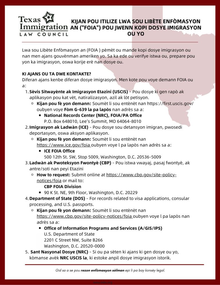 Resource Library - Texas Immigration Law Council